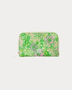 LILLY PULITZER Passport Travel Wallet Fauna Green Lime Feeling Good                 Accessories Small