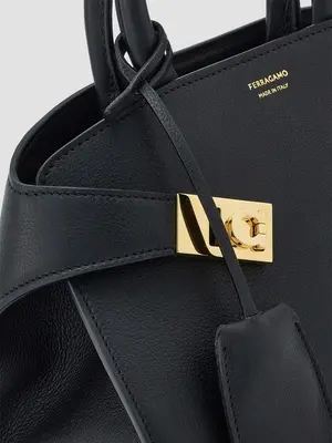 FERRAGAMO Mini Hug Leather Crossbody Bag