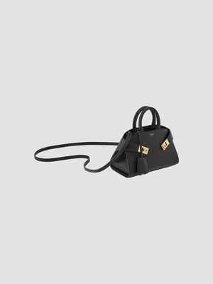 FERRAGAMO Mini Hug Leather Crossbody Bag