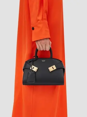 FERRAGAMO Mini Hug Leather Crossbody Bag