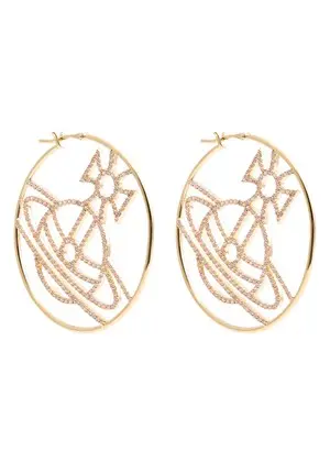VIVIENNE WESTWOOD Eloisa Orb-embellished Hoop Earrings - Gold