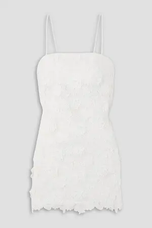 ZIMMERMANN Raie Guipure Lace Mini Dress