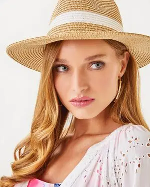 Lilly Pulitzer® Shade Seeker Straw Hat - Resort White