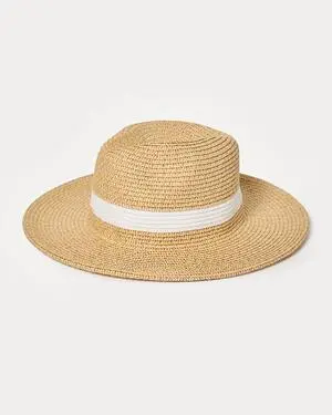 Lilly Pulitzer® Shade Seeker Straw Hat - Resort White