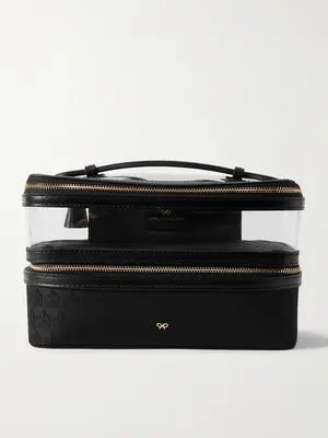 ANYA HINDMARCH Double Decker Cosmetics Case - Black