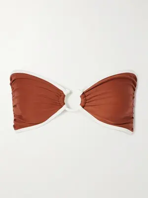Johanna Ortiz Intense Colorings Bandeau Bikini Top - Brown
