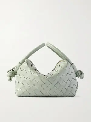 Bottega Veneta Avenue Intrecciato Leather Crossbody Bag - Green