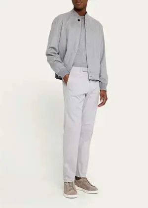 Zegna Cashmere Concealed-zip Blouson Jacket