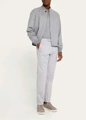 Zegna Cashmere Concealed-zip Blouson Jacket