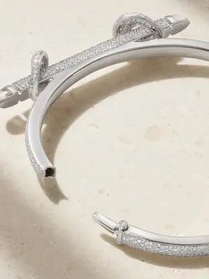 ANANYA Chakra Icon Diamond And Quartz Bangle - Gold