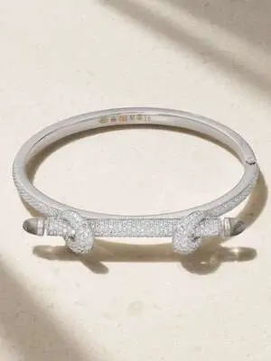 ANANYA Chakra Icon Diamond And Quartz Bangle - Gold