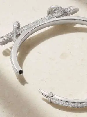 ANANYA Chakra Icon Diamond And Quartz Bangle - Gold