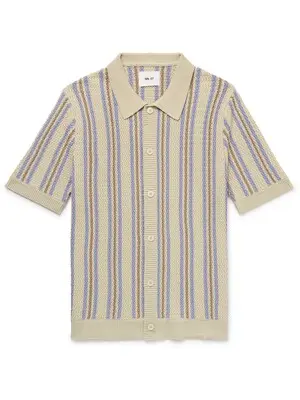 Nn07 Jackie 6636 Striped Organic Cotton Shirt