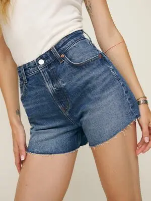REFORMATION Norah Stretch High-rise Denim Shorts