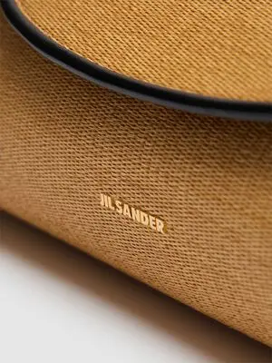JIL SANDER Raffia Effect Shoulder Bag