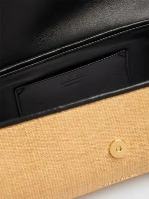 JIL SANDER Raffia Effect Shoulder Bag