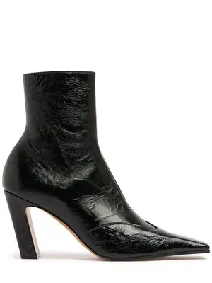 Khaite KHAITE 85mm Nevada Stretch Ankle Boots - Black