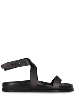 TOTEME TOTEME 20mm Leather Chunky Sandals - Black