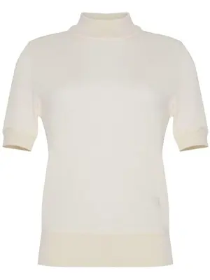 Adam Lippes Mock-neck Cashmere Top