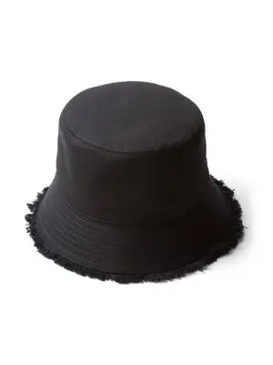Prada Drill Bucket Hat - Black