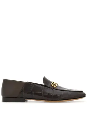 FERRAGAMO Gancini Leather Loafers