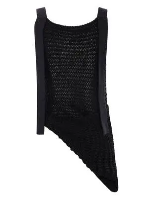 QUIRA Asymmetric Knitted Vest