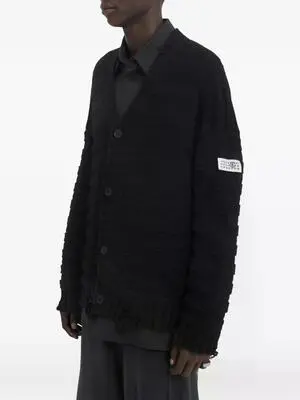 MAISON MARGIELA V-neck Knitted Cardigan - Black