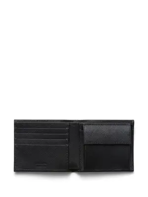 Prada Logo-plaque Bi-fold Wallet
