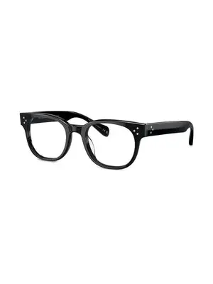 Oliver Spencer Afton Square-frame Glasses - Black