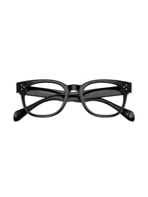Oliver Spencer Afton Square-frame Glasses - Black