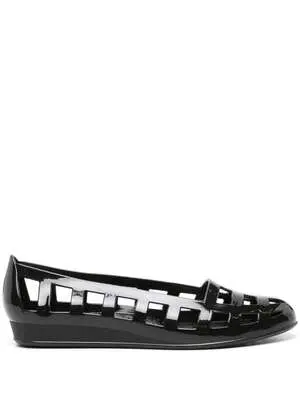 ANCIENT GREEK SANDALS Jelly Ballet Flats - Black