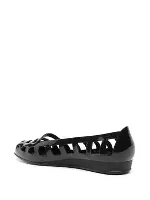 ANCIENT GREEK SANDALS Jelly Ballet Flats - Black
