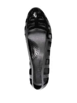ANCIENT GREEK SANDALS Jelly Ballet Flats - Black