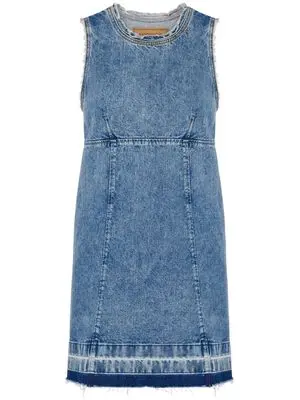 Moschino Appliquéd Denim Minidress