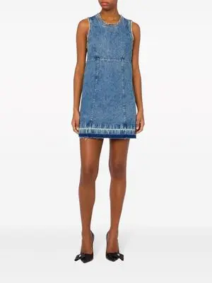 Moschino Appliquéd Denim Minidress