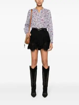 MARANT ETOILE Maria Abstract-print Blouse - White