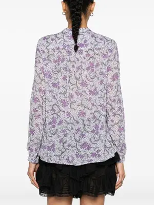 MARANT ETOILE Maria Abstract-print Blouse - White