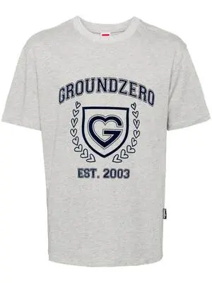 GROUND ZERO Logo-print Cotton T-shirt
