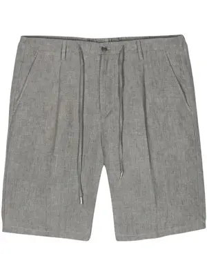 BRIGLIA 1949 Mélange-effect Bermuda Shorts - Grey