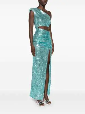 Amen Cut-out Sequined Maxi Dress