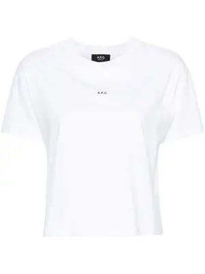A.p.c. Logo-print T-shirt - White