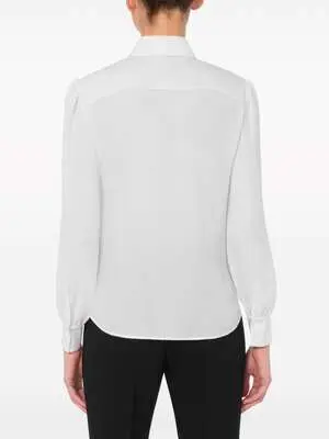 Moschino Pussy Bow Silk Blouse