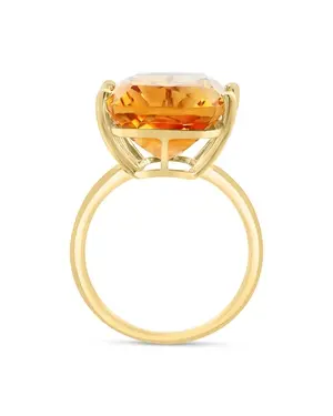 Bloomingdale'S 14k Yellow Gold Citrine Statement Ring