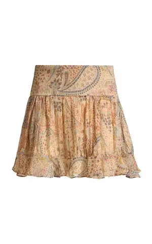 Etro Printed Silk Mini Skirt