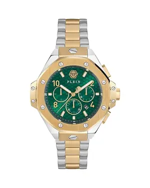 Philipp Plein Plein Chrono Royal Chronograph 46mm - Green/two-tone