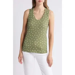 Loveappella Crisscross Tank Top - Sage