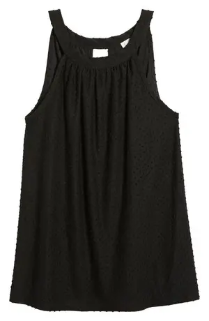 Loveappella Clip Dot Halter Tank Top