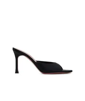 Amina Muaddi Alexa Slipper 90 Heeled Sandals - Black