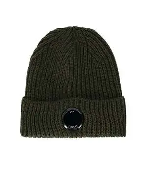 C.P. COMPANY Ribbed Beanie - Green