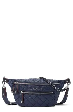 Mz Wallace Small Crosby Quilted Nylon Convertible Sling Bag - Dawn